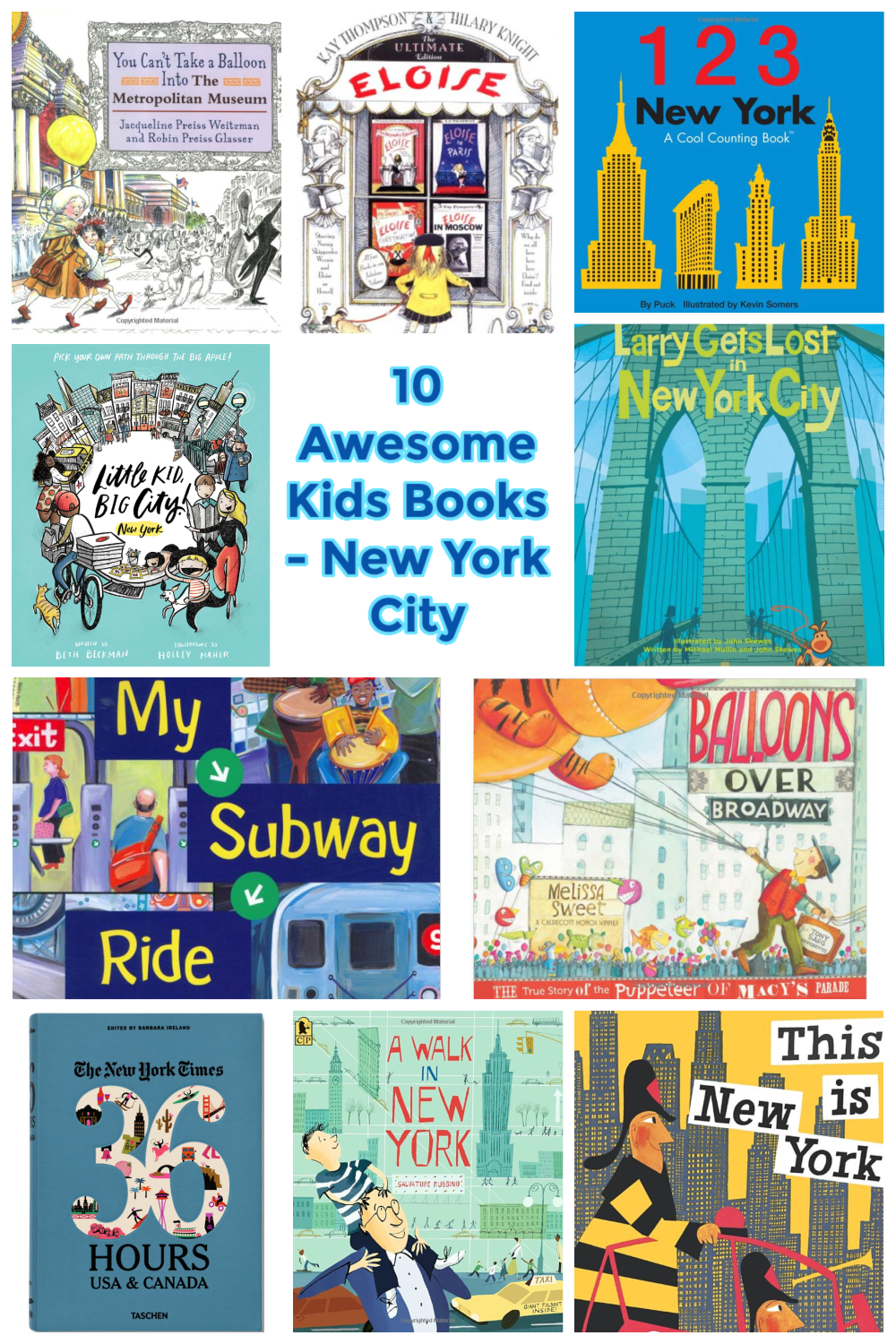 10 Awesome Kids Books - New York City - Globetrotting Mommy