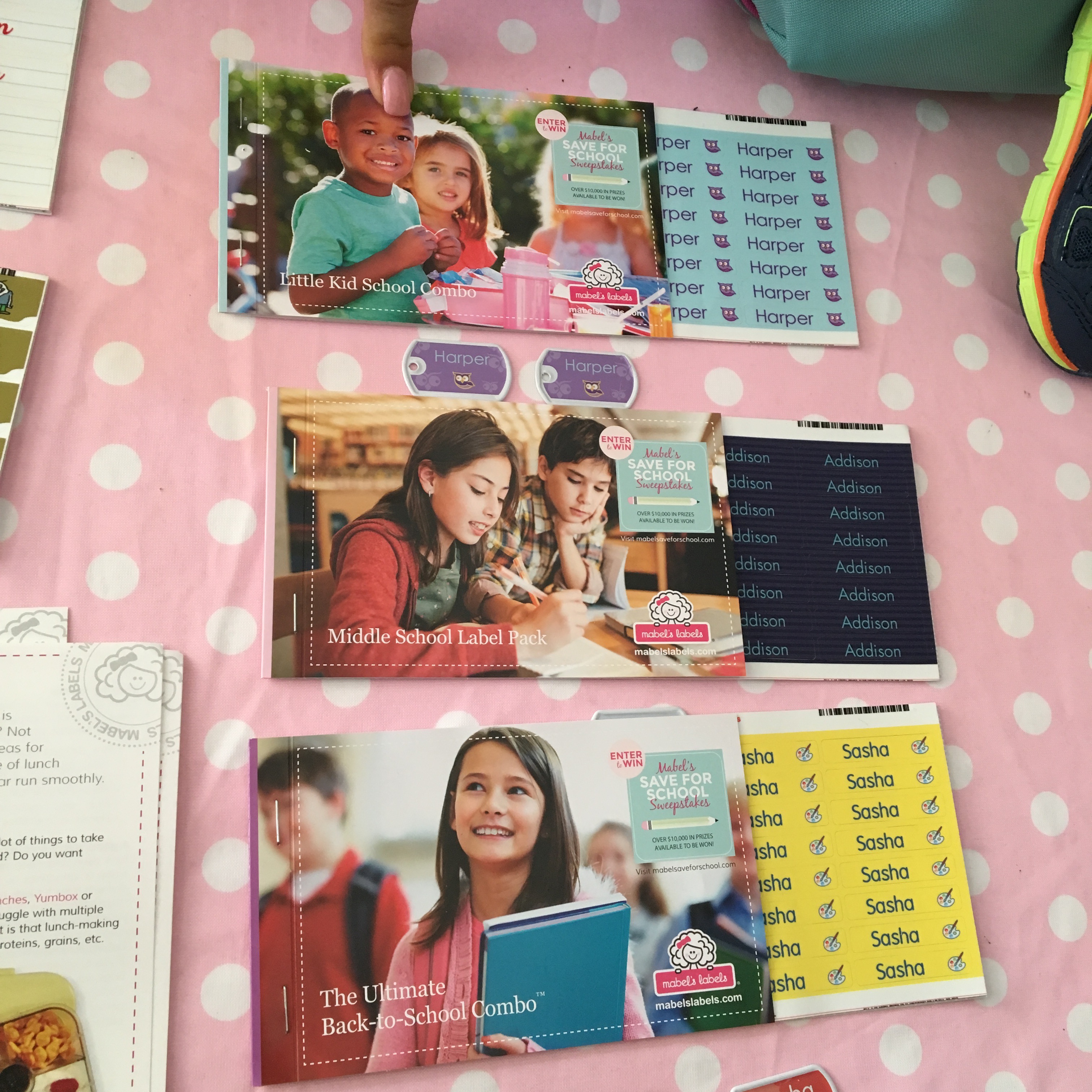 Personalized labels are great for back-to-school and traveling ...
